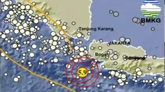 Gempa Magnitudo 5.9 SR Baru Saja Terjadi Kamis 17 Agustus 2023, Guncang Banten, Info Terkini ...
