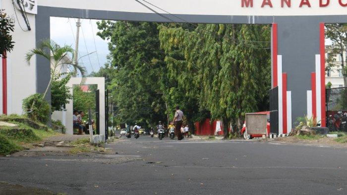 Potret Wajah Baru Gerbang Utama Universitas Sam Ratulangi Manado Sulawesi Utara Menarik ...