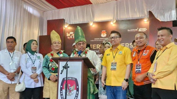 Daftar ke KPU Bolmong Sulawesi Utara, Yusra Alhabsyi-Dony Lumenta ...