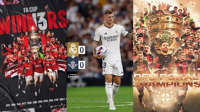 Hasil Bola Tadi Malam: MU Juara FA Cup, Leverkusen Sabet Trofi DFB ...