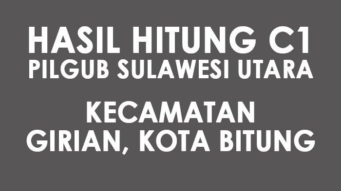 Hasil Real Count C1 Pilkada Sulut, YSK-Victor Kuasai Suara Kecamatan ...