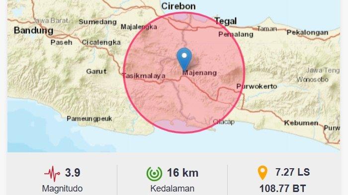 Gempa Bumi Terkini Selasa 11 Februari 2025, Info BMKG Baru Saja Terjadi di Darat Jawa Barat ...