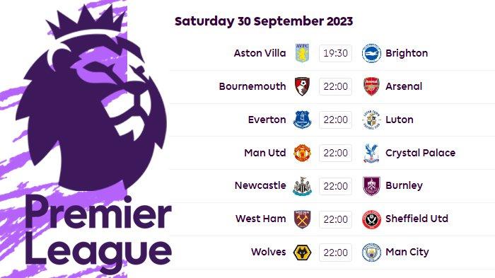 Live Liga Inggris! Jadwal dan Link Streaming Besok Sabtu 30 September 2023 - Tribunmanado.co.id