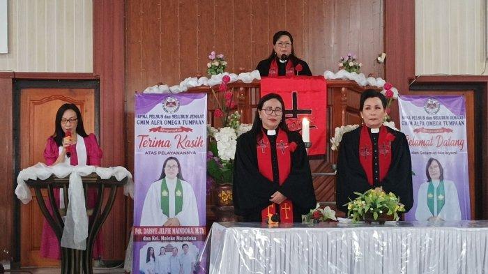 Jemaat GMIM Alfa Omega Tumpaan Minsel Sulawesi Utara Lepas Maindoka dan Sambut Korompis ...