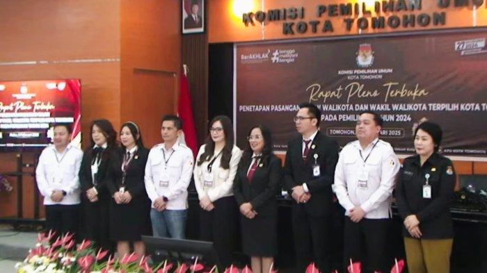 KPU Tomohon Tetapkan Caroll Senduk - Sendy Rumajar sebagai Wali Kota ...