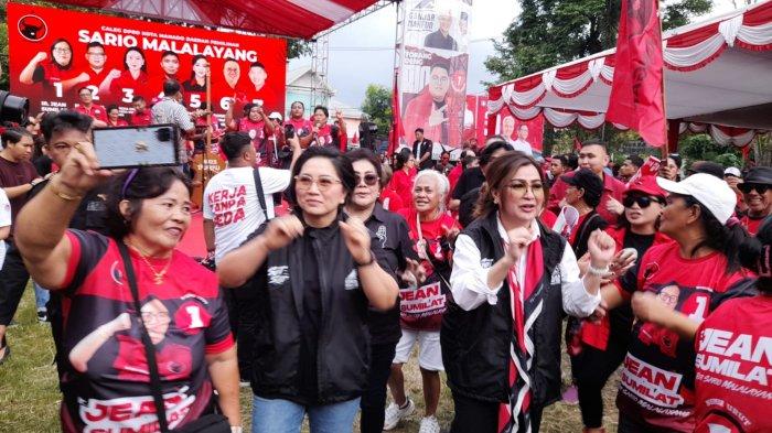 Hadiri Kampanye PDIP Manado, Rita Dondokambey Menari Bersama Warga ... Hadiri Kampanye PDIP Manado, Rita Dondokambey Menari Bersama Warga ...