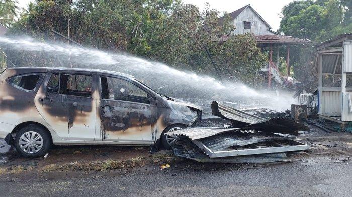 Warung Bakso Milik Hadi Suprapto di Minut Terbakar, Kerugian Rp 250 Juta Termasuk Daihatsu Sigra ...