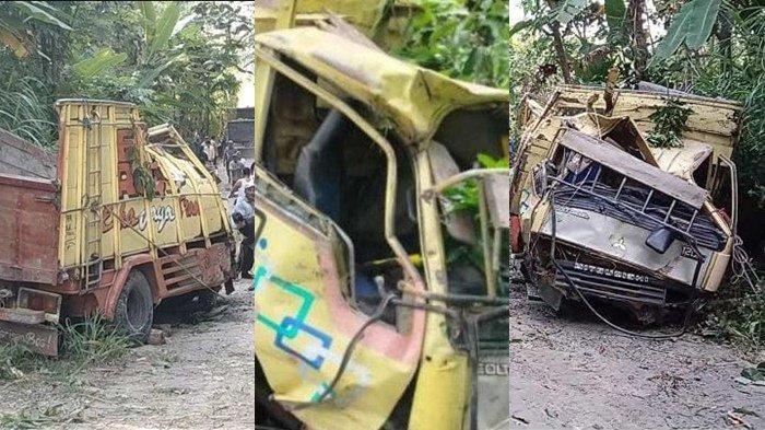 Kecelakaan Maut, Seorang Penumpang Tewas, Truk Bawa 25 Orang Rombongan Takziah Terguling ...