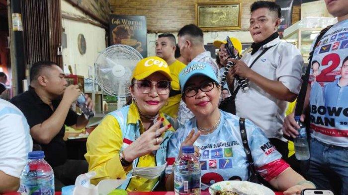 Duet Conny Rumondor - Tetty Paruntu 'Endorse' Prabowo - Gibran dari Pasar hingga Jalan Roda ...