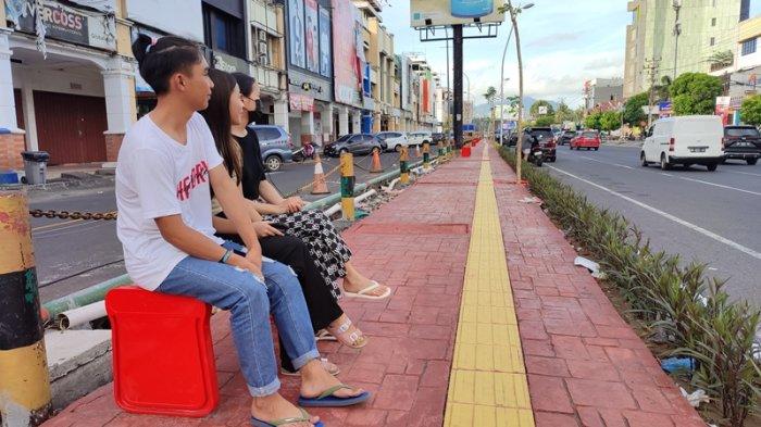 BERITA FOTO, Kondisi Terkini Pedestarian Kawasan Boulevard Manado ...