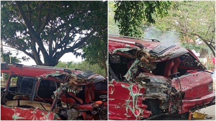 Kecelakaan Maut Tadi Pukul 06.00 Wita, 1 Orang Tewas, Tabrakan Mobil Angkot dengan Truk ...