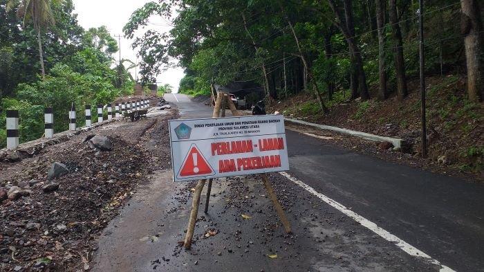 Satu Tahun Setelah Amblas, Ini Kondisi Terbaru Jalan Mapanget-Molas ...