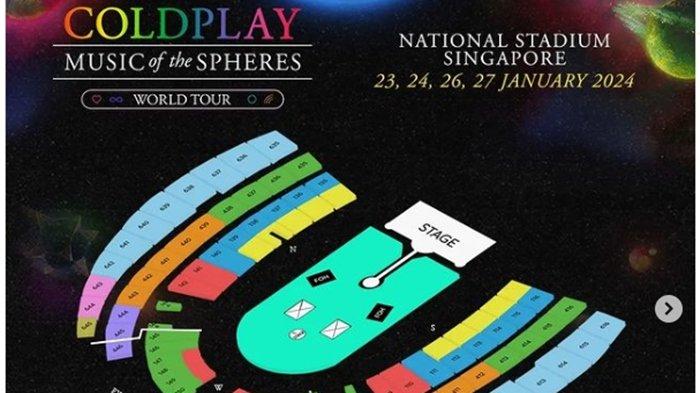 Coldplay Konser di Singapura Harga Tiketnya Paling Mahal 3 Jutaan, Ini ...