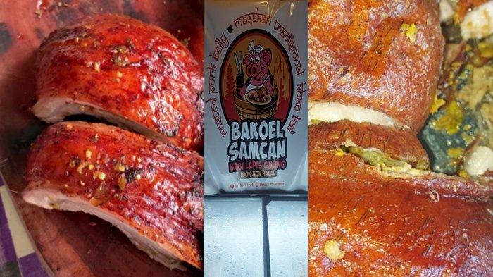Kuliner Bakeol Samcan Babi Lapis Guling di Malalayang Manado, Menu Khas ...