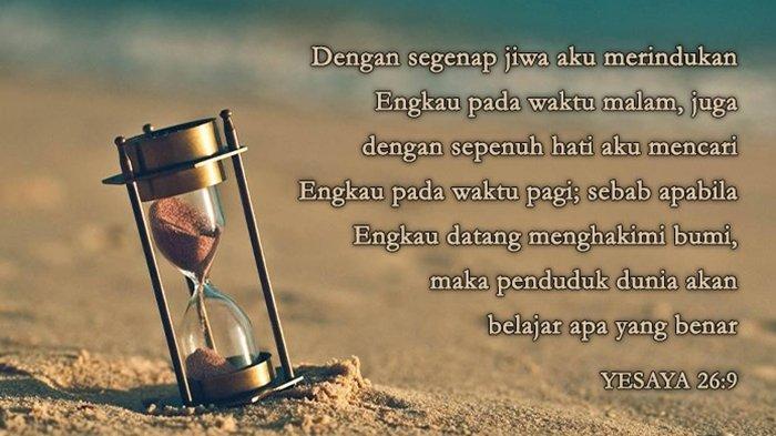 Kumpulan Ayat Alkitab Tentang Selalu Ada Waktu untuk Tuhan ...