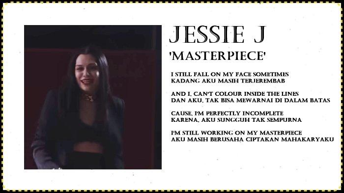 Lirik dan Terjemahan Lagu Jessie J - Masterpiece - Tribunmanado.co.id