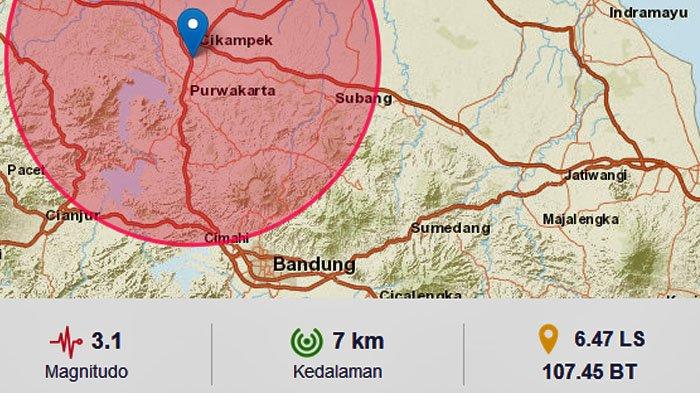 Titik Pusat Gempa di Jawa Barat dan Daerah yang Merasakan Guncangan, Info BMKG 25 Desember 2023 ...