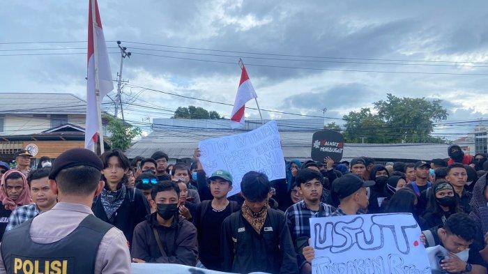Begini Tanggapan Kepolisian Terkait Aksi Demo di Depan Mapolda Sulawesi Utara - Tribunmanado.co.id