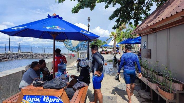 Potret Malalayang Beach Walk, Icon Wisata Manado yang Sesak di Hari ...