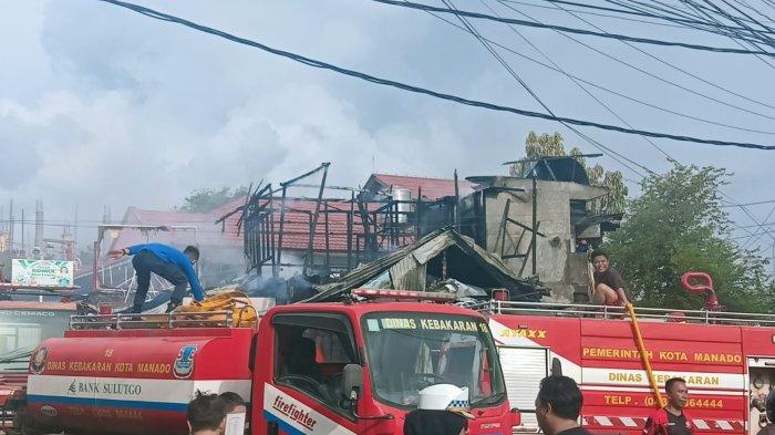 Kebakaran Rumah Semi Permanen Dekat Pasar Karombasan Manado, Ini ...