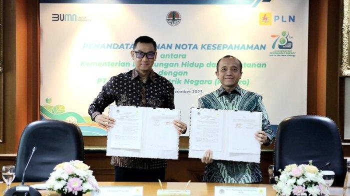 PLN – KLHK Teken MoU Kolaborasi Tingkatkan Penggunaan Energi Terbarukan - Tribunmanado.co.id