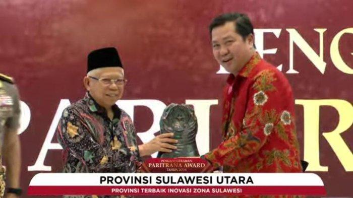 Sulawesi Utara Borong 3 Kategori Paritrana Award, Steven Kandouw Terima Penghargaan dari Wapres ...