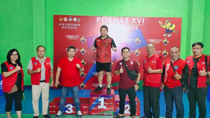 Cabor Tenis Meja Pornas Korpri Sulawesi Utara Sumbang Medali Emas - Tribunmanado.co.id