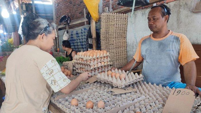 Pedagang Senang, Harga Telur Ayam di Pasar Tuminting Manado Sulawesi ...