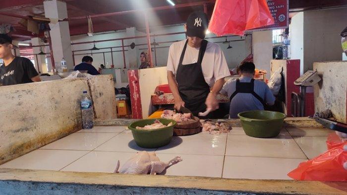 Harga Daging Ayam Mulai Turun di Pasar Bersehati Manado Sulawesi Utara ...