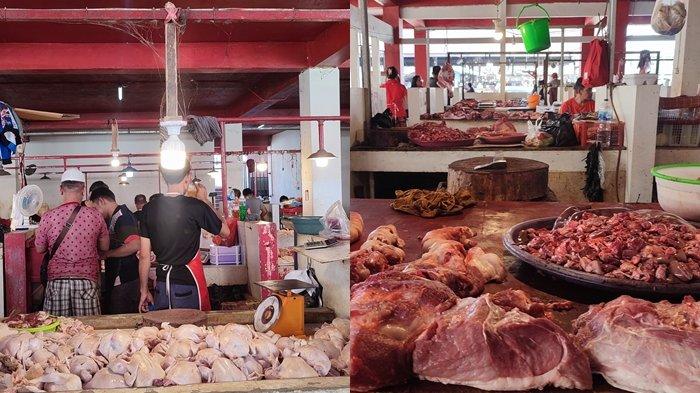 Harga Daging Sapi, Ayam, dan Babi di Pasar Bersehati Manado Sulawesi Utara Sabtu 12 Agustus 2023 ...