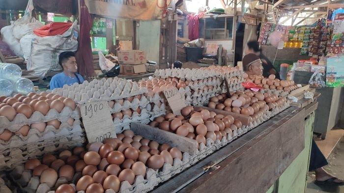 Harga Telur Stabil di Pasar Bobo Bailang Manado Sulawesi Utara, Pembeli ...