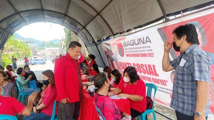 Baguna PDIP Tomohon Sulawesi Utara Gelar Baksos, Pemeriksaan Kesehatan ...