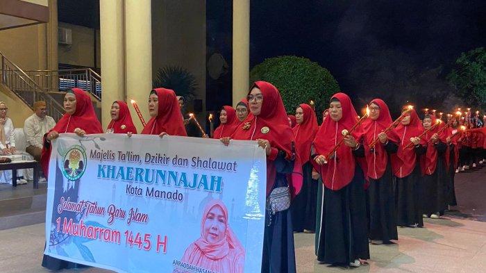 Potret Pawai Taptu Hijrah 1 Muharram 1445 H di Manado Sulawesi Utara ...
