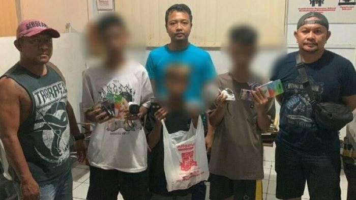 Identitas 3 Anak di Bawah Umur Mencuri di Alfamart Ditangkap Polres Bitung, Beraksi Pakai Topeng ...