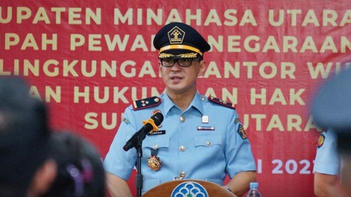 Kakanwil Lantik Pejabat Administrasi, MPDN Minahasa Utara dan Ambil Sumpah Pewarganegaraan RI ...