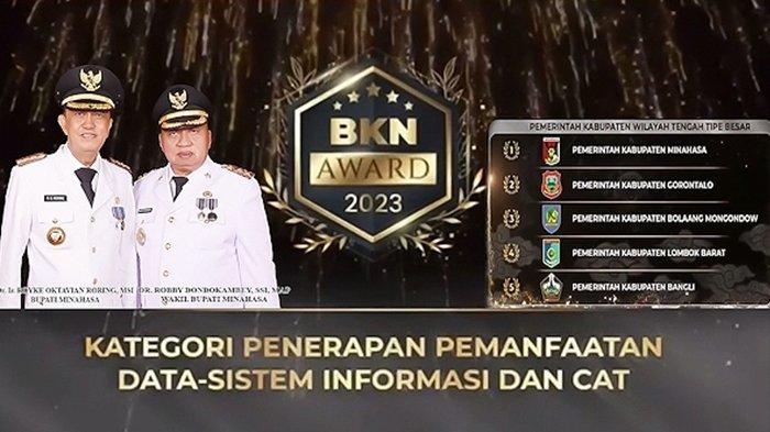 Pemkab Minahasa Sabet Penghargaan BKN Award Tahun 2023 - Tribunmanado.co.id