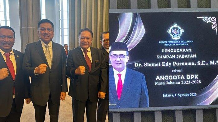 Olly Dondokambey Hadiri Pengucapan Sumpah Jabatan Slamet Edy Purnomo Sebagai Anggota BPK ...