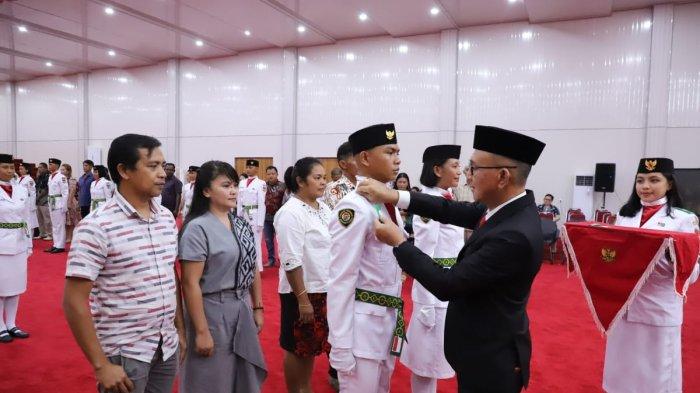 32 Paskibraka Mitra Sulawesi Utara Dikukuhkan, Ronald Sorongan Pesan Jaga Kesehatan ...