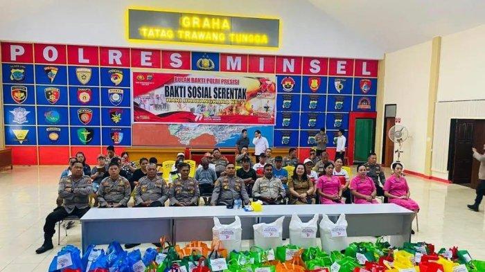 Hari Bhayangkara ke-77, Polres Minsel Bagikan 200 Paket Sembako untuk ...