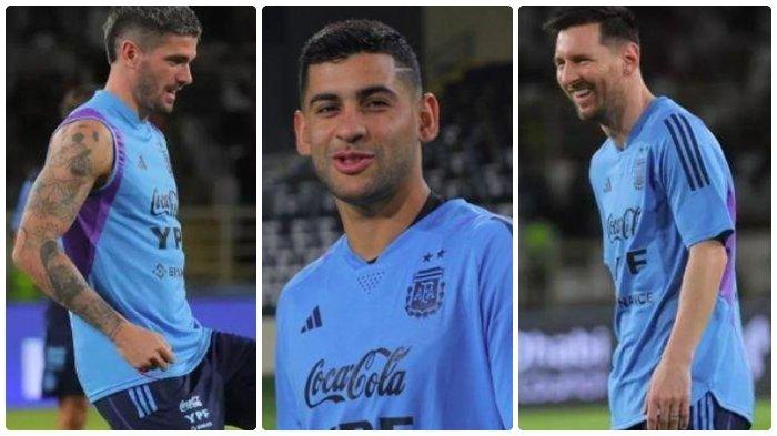 Potret Messi Cs Jalani Latihan Terbuka di Stadion Al Nahyan Jelang ...