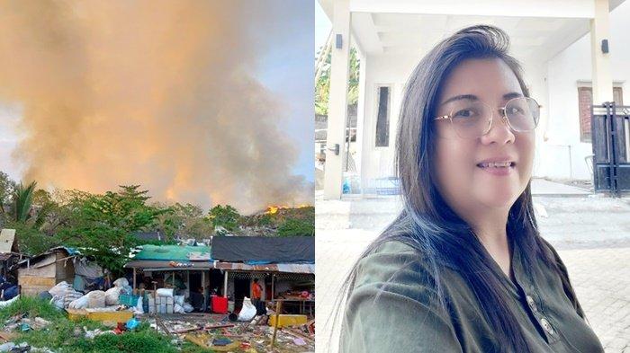 Kebakaran TPA Sumompo, Ini tanggapan Pingkan Peggy Egam - Tribunmanado.co.id