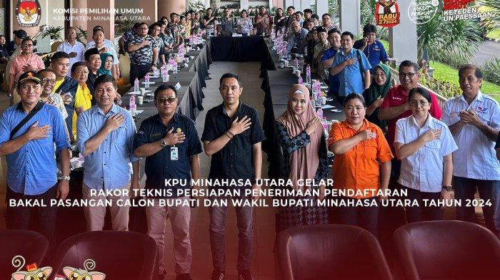 KPU Minahasa Utara Gelar Rakor Teknis Persiapan Penerimaan Pendaftaran Bakal Paslon Bupati dan ...
