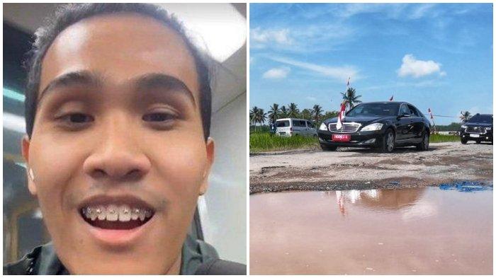 Reaksi hingga Sindiran Tiktoker Bima Saat Lihat Mobil Mewah Jokowi Lewati Jalanan Rusak di ...