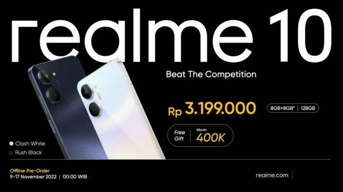 Harga HP Gaming Cuma 3 Jutaan, Begini Spesifikasi Lengkap HP Realme 10 ...