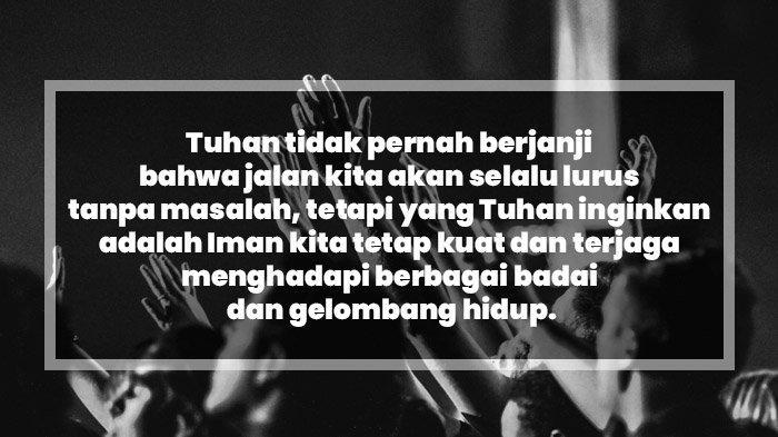 Renungan Harian Kristen - Tuhan Selalu Tepat Waktu - Tribunmanado.co.id