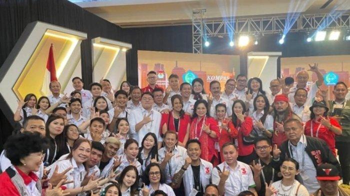 Rita dan Rio Dondokambey Dampingi Paslon Cagub Sulawesi Utara SK - ADT - Tribunmanado.co.id