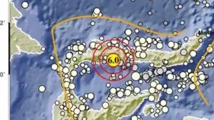 Gempa Bumi Malam Ini Guncang Gorontalo, Sabtu 3 Mei 2025, Info BMKG Magnitudo 6.0 SR ...