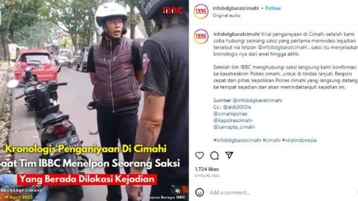 Begini Ending dari Kasus Pria Pukuli Pengendara Motor di Cimahi hingga ...
