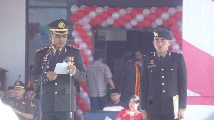Pimpin Upacara HUT ke-77 Bhayangkara, Kapolres Bolmut AKBP Areis Aminnulla Bacakan Amanat ...