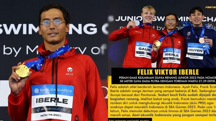Sosok Felix Viktor Iberle, Perenang Indonesia yang Raih Emas di Kejuaraan Dunia Junior 2023 ...
